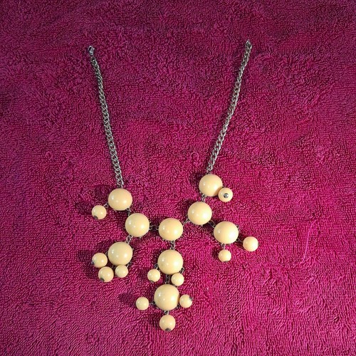J Crew Bubble Bib Statement necklace Citton lemon yellow costume ...