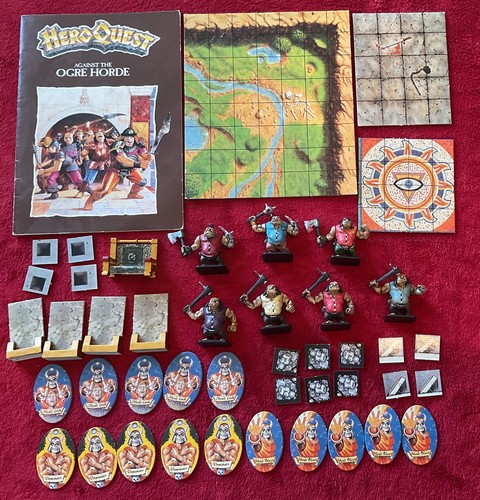 Against the Ogre Horde Expansion Heroquest Board Game Painted glued | eBay