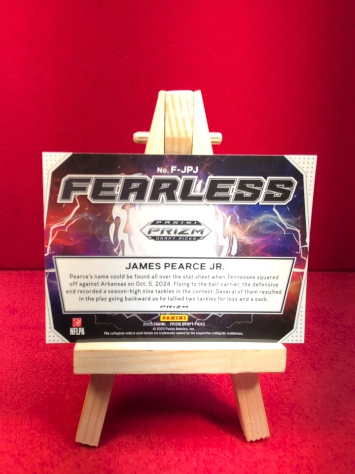 2025 Panini Prizm Draft Pick Fearless RC # F- JPJ James Pearce Jr | eBay UK