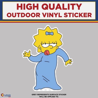 Maggie Simpson, High Quality Vinyl Stickers | eBay