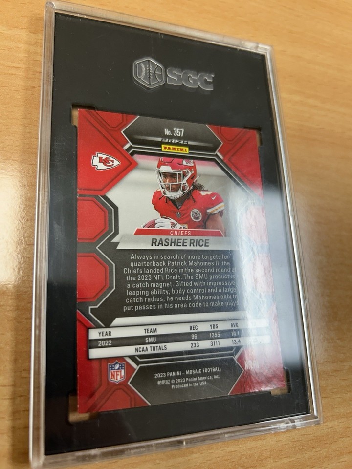 Rashee Rice 3-Card Rookie Lot - Rookie Ticket Auto, NT Patch /49, Prizm ...