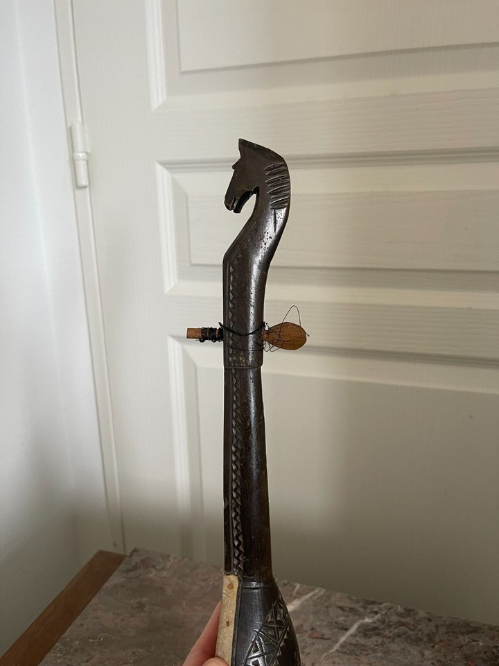 Vintage Gusle Guzla Musical Instrument Yugoslav Balkan African Serbia ...