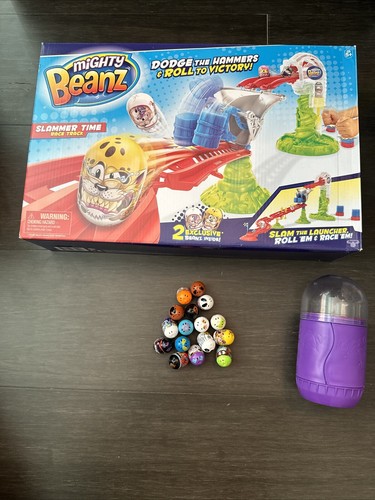 Mighty Beanz Slammer Time Race Track With 16 Beanz/container ...
