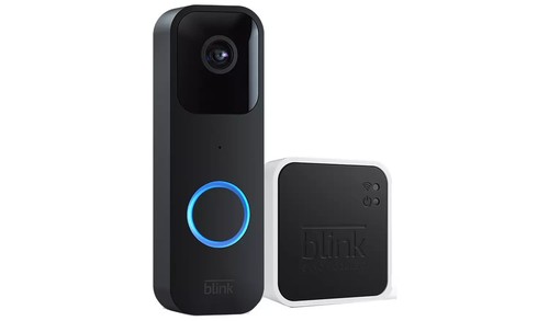 Blink Video Doorbell Black + Sync Module 2 | Wired or Battery HD Full ...