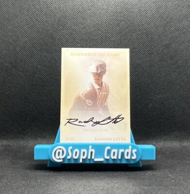 2023 Brixton Disc Golf Randon Latta - Remember The Name Gold #/25 Auto ...
