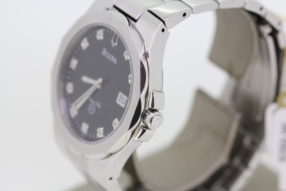 Bulova Marine Star Stainless Steel Men's Watch 96D14 42429401822| eBay