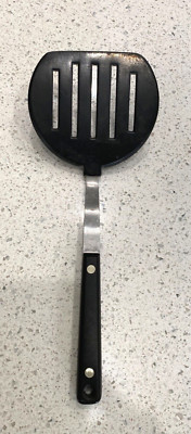 Vintage Ekco Flint Vanadium wide fat blade black nylon spatula turner ...