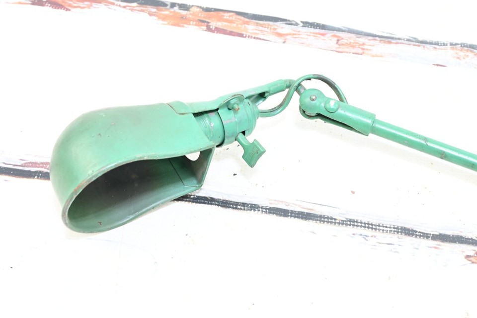 Vintage Industrial Green Articulating Machine Age Lamp Shop Light ...