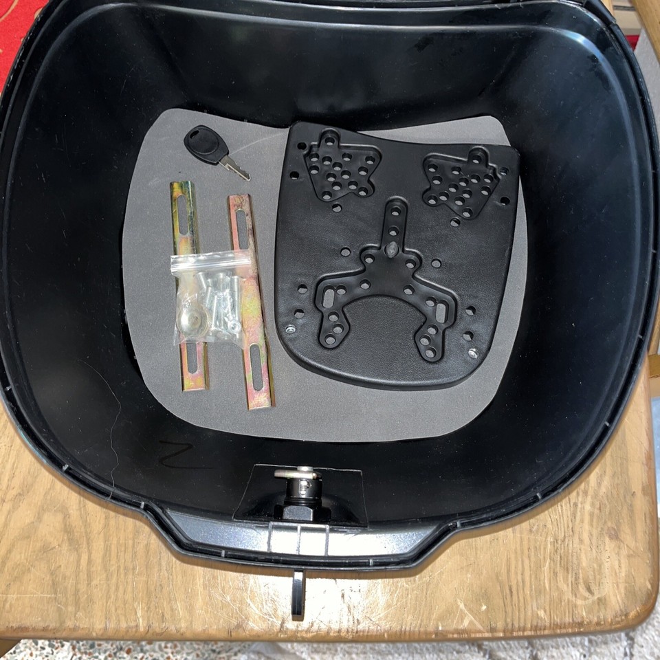 Sport Motorcycle Luggage Black Tail Box Scooter Trunk Storage Top Case ...