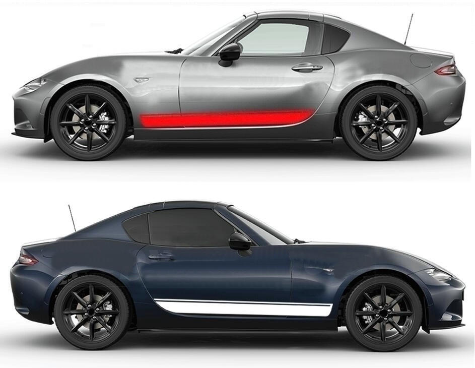 Graphics Car Hood Stripe Side Sticker Decals Kit for Mazda MX-5 Miata ...