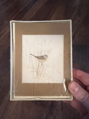 Hallmark Notes Vintage Double-Fold Note Cards Bird On Plants Birds | eBay