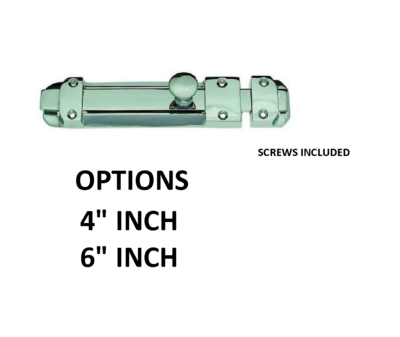 Heavy Duty Sliding Tower Door Bolt Dead Lock Slide Bathroom Gate Latch ...