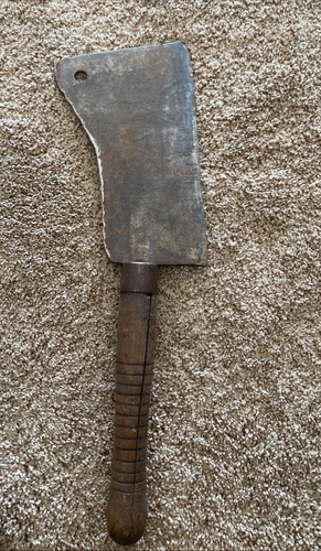Antique 1800s WM Beatty & Son Chester Butcher Meat Cleaver Knife 10” X ...