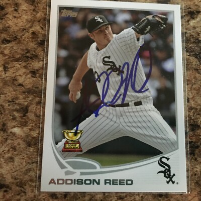 Addison Reed Signed 2013 Topps Autograph Chicago White Sox | eBay
