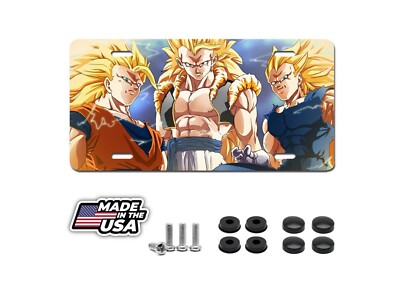 Dragon Ball Vegeta Goku Super Popular License Plate Auto Truck Car Tag ...