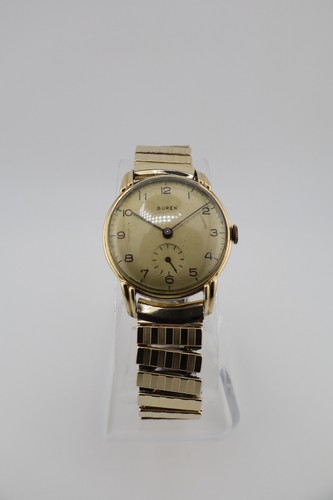 Vintage 1960's Buren 10K Gold Filled Manual Wind Swiss Men's Watch | eBay