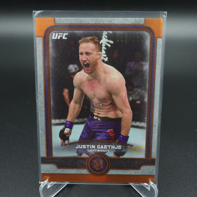 2019 TOPPS UFC MUSEUM COLLECTION JUSTIN GAETHJE COPPER CARD #45 /159 ...