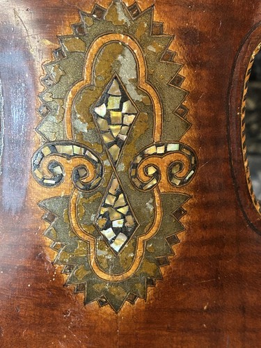 Antique violin Mother Of Pearl Inlay Stradivarius Fine Copy For Parts ...