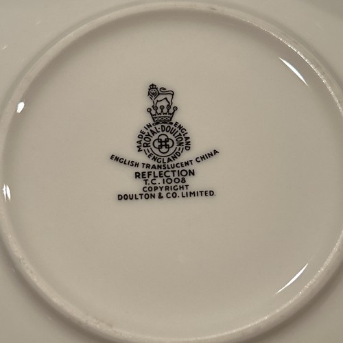Royal Doulton Reflection Footed Cup & Saucer Set of 5 English ...