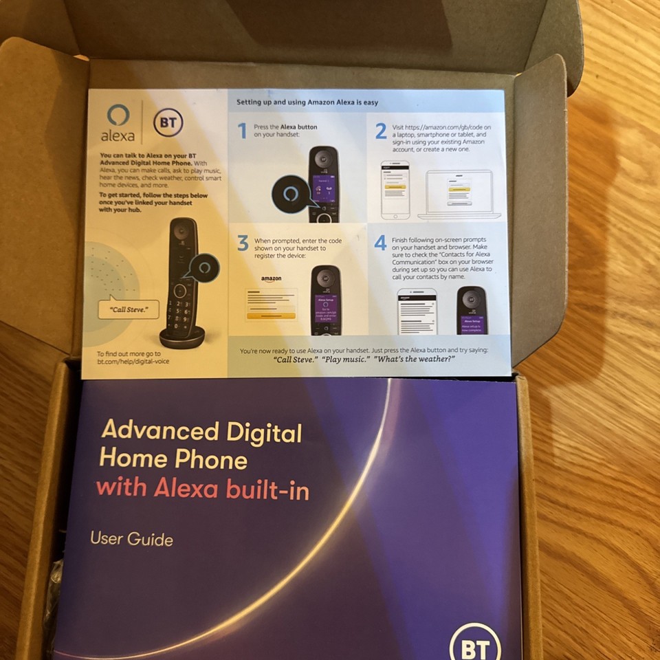 BT advanced digital home phone with alexa built in | eBay UK