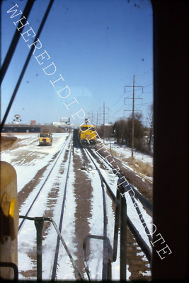 Railroad Slide Chicago & NorthWestern CNW 8819 GE AC44CW Proviso ILL 3 ...