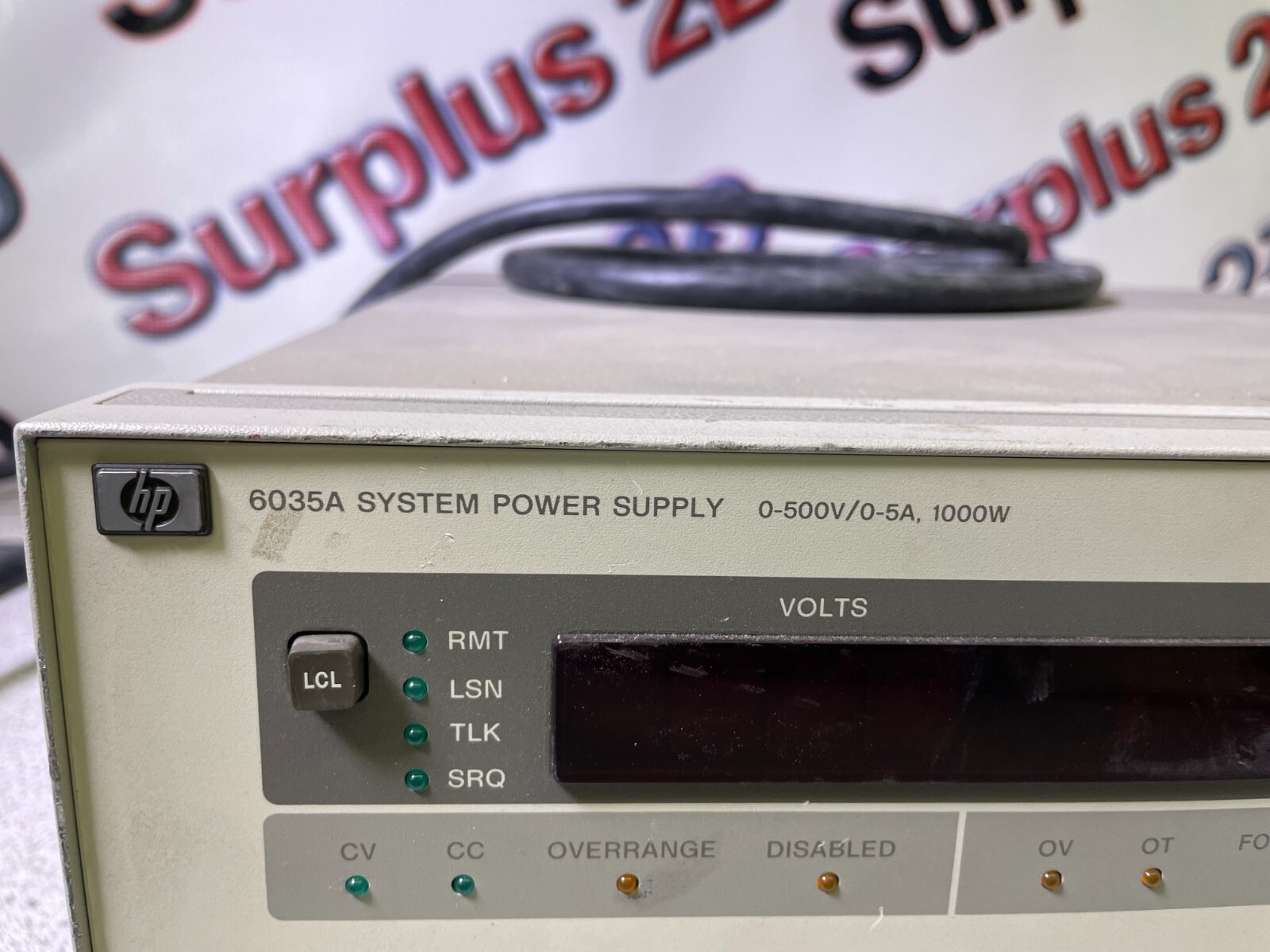 Hewlett Packard Model 6035A 0-500V, 0-5A, 1000W Power Supply | eBay