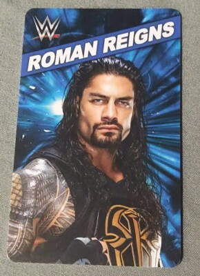 WWE Arcade Game Card Roman Reigns #6 - No Barcode | eBay