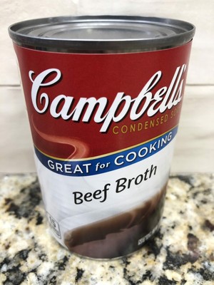 8 CANS Campbell's Condensed Beef Broth 10.5 oz Can Soup Dip | eBay