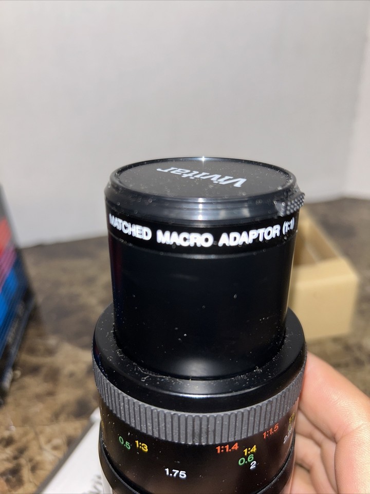 VIVITAR 100mm f3.5 For Minolta AF Excellent Cond. w/ matched macro ...