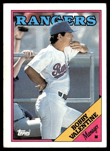 1988 Topps Bobby Valentine Texas Rangers #594 | eBay UK