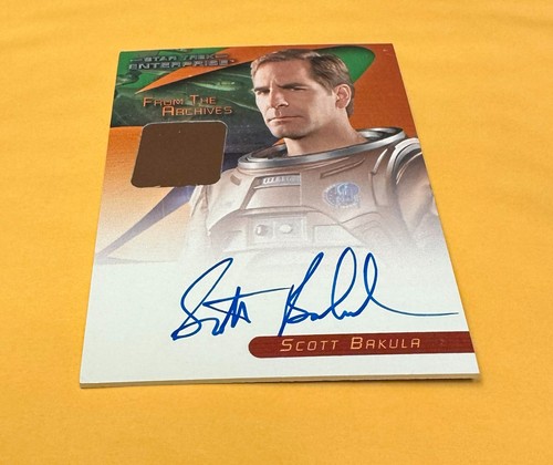 2006 Star Trek 40th Anniversary Scott Bakula Auto Autograph Costume ...