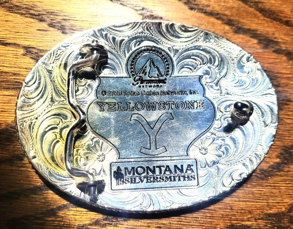 Yellowstone Dutton Ranch Belt Buckle Montana Silversmith Cowboy Western ...