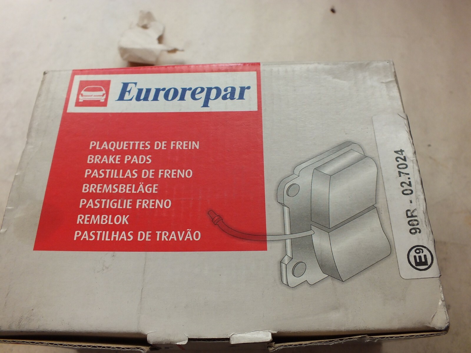 New Eurorepar Front brake pads sealed E172031 Jumper Boxer Relay PC37 ...