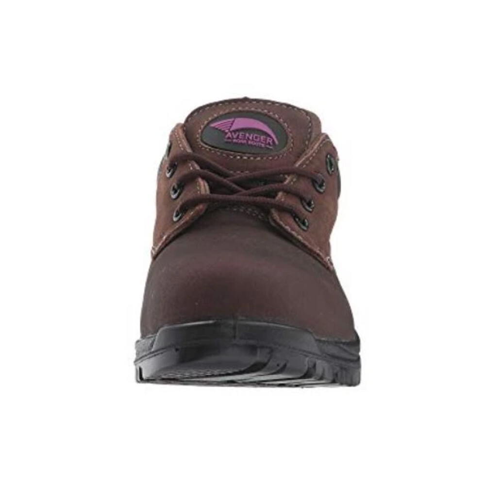 AVENGER Womens Composite Toe Waterproof Brown Oxford Work Shoes (A7164 ...