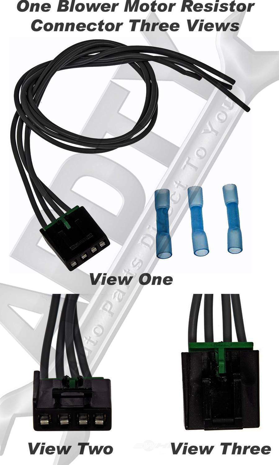 Transfer Case Control Module Connector-4 X 4 APDTY 756607 for sale ...