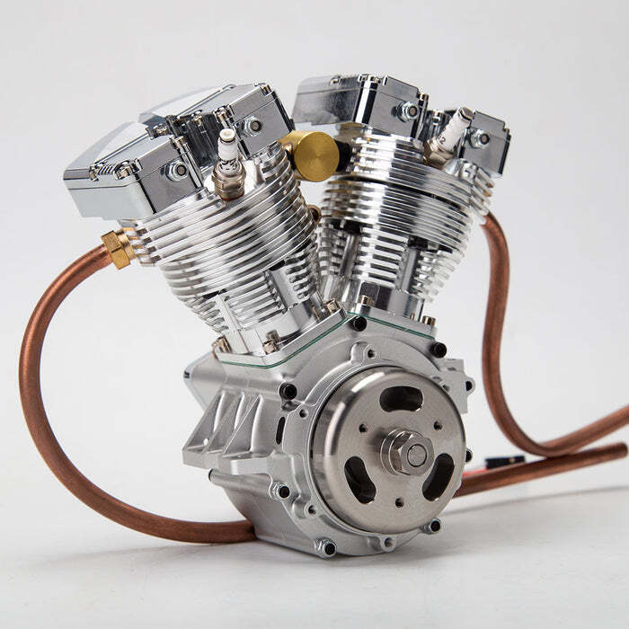 V2 Engine Model 2-Cylinder 4-Stroke Air-Cooled Gasoline Motorcycle RC ...