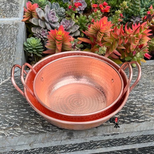 Pure Copper Pot Thick Double Handle Stew Soup Rice Noodle Casserole ...