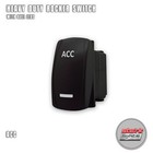 WHITE Laser LED Rocker Switch 5 PIN Dual Light Marine Boat 20A 12V ON ...