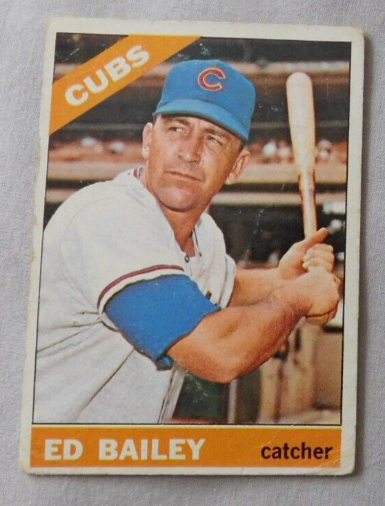 1966 Topps #246 Ed Bailey Chicago Cubs Baseball Card vg | eBay