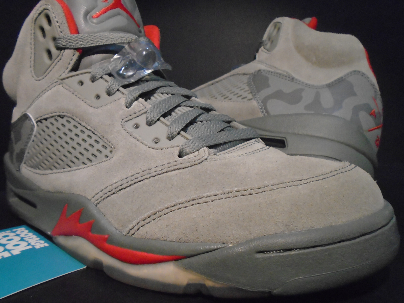 NIKE AIR JORDAN V 5 RETRO OG P51 CAMO STUCCO GREY OLI… - Gem