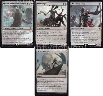 Colorless Eldrazi Complete Deck - Endbringer - Kozilek - 60 Cards MTG ...