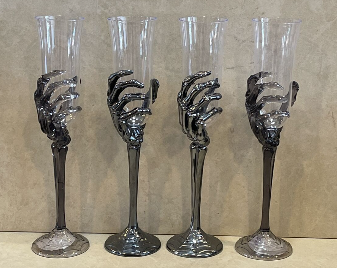 Halloween Wedding Flutes Water Cup/Esoteric Wine Skull Halloween