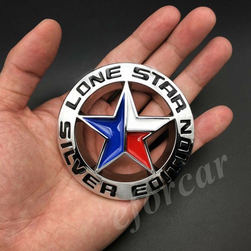 Metal Chrome Lone Star Texas Edition Car Trunk Rear Emblem Badge Decal ...