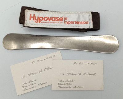 VINTAGE MEDICAL DOCTORS METAL TONGUE DEPRESSOR THROAT SPATULA.MAW ...