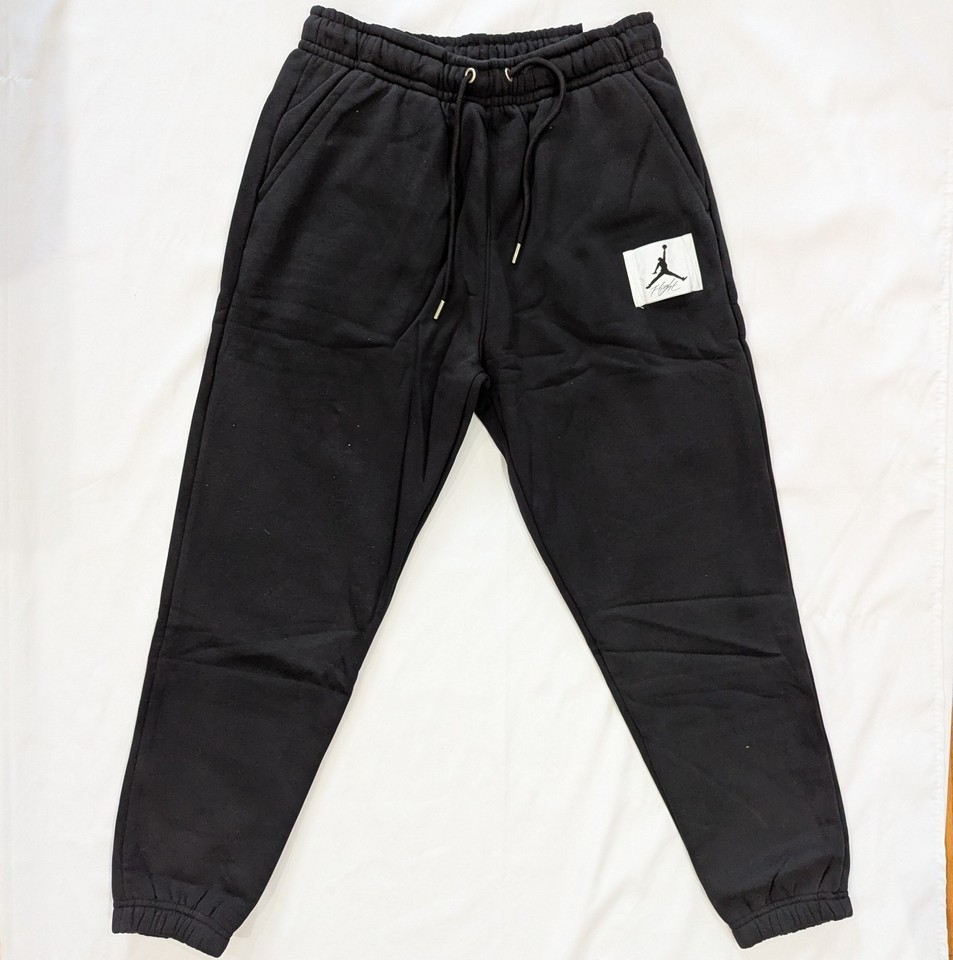 Nike Jordan Flight Fleece Sweatpants Black Sail Men’s XL NWT DQ7469-010 ...