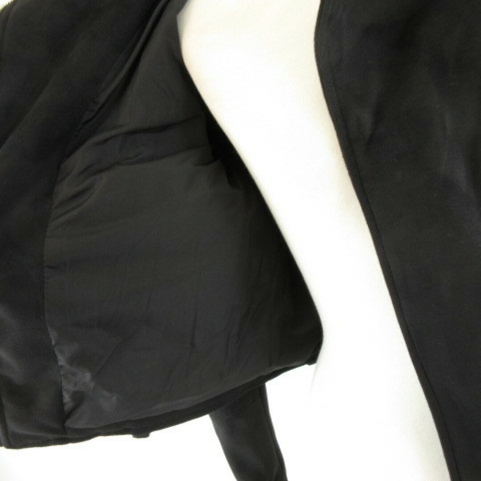 Zara Faux Suede Riders Jacket Zip Up Long Sleeve Black M*A778 M ...