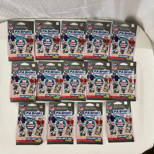 Lot of 14 Packs - P.A. Sport NFL Series 3 - 36 NFL Stamps In Each Pack ...