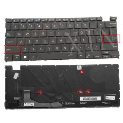 US Backlit Keyboard For ASUS ZenBook OLED Q409ZA Q409 NSK-UA75BN | eBay