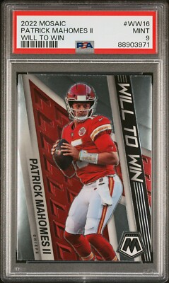 2022 Panini Mosaic Will To Win WW16 Patrick Mahomes II PSA Graded | eBay