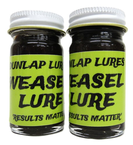 2 Dunlap's Weasel Lure - Dunlap Lures Trapping Supplies 1 Ounce Bottles ...